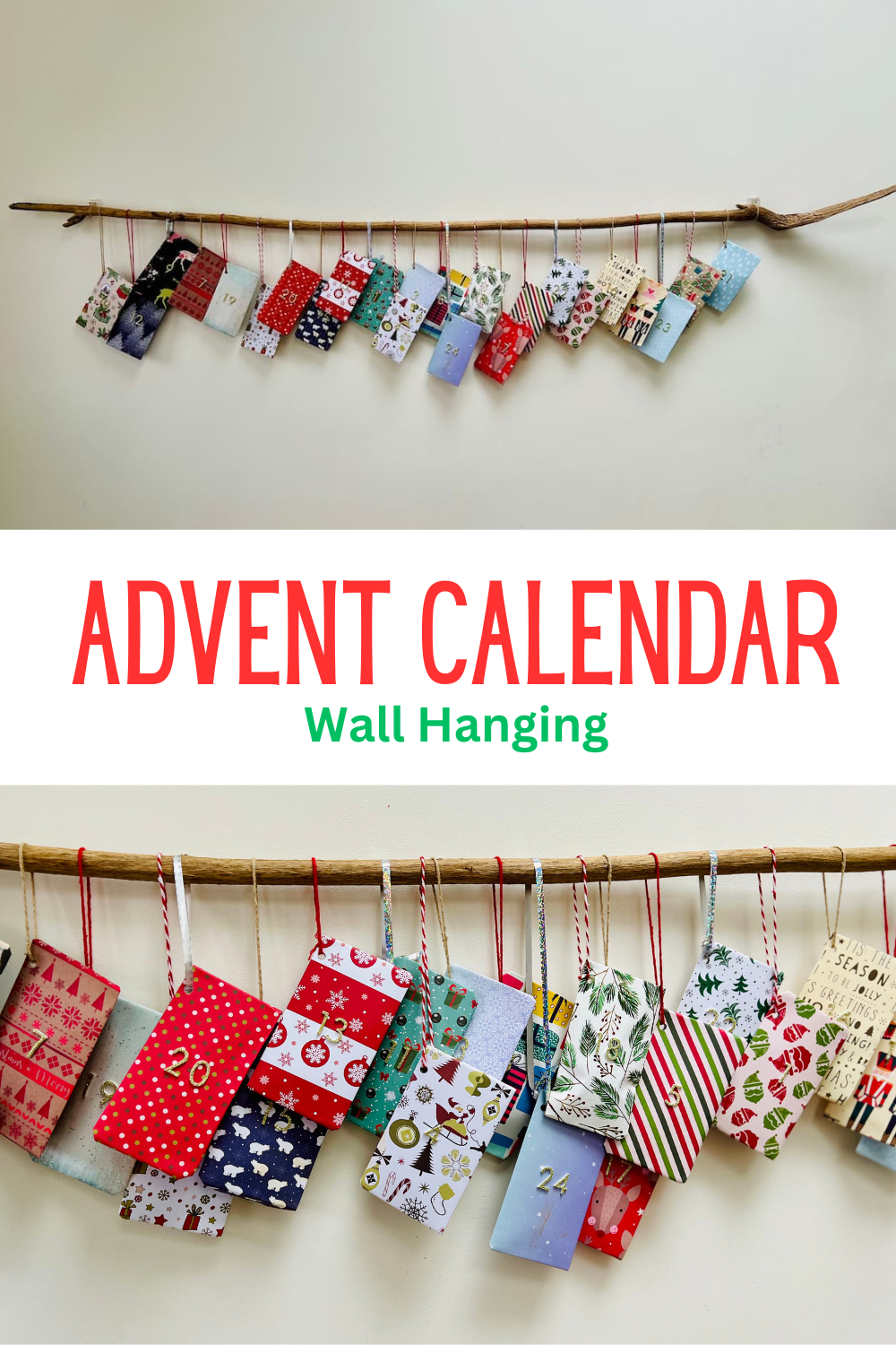 Easy (and Gorgeous) DIY Advent Calendar For Wall Hanging – Tea and ...