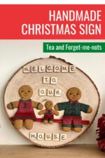 Handmade Christmas Sign - Festive DIY Porch Decor – Tea and Forget-me-nots