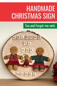 Handmade Christmas Sign - Festive DIY Porch Decor – Tea and Forget-me-nots