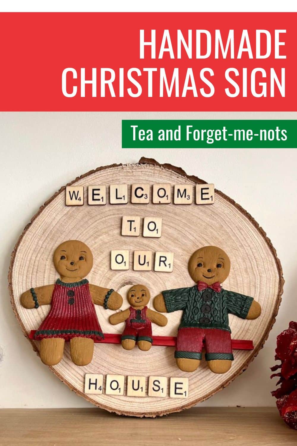 Handmade Christmas Sign - Festive DIY Porch Decor – Tea and Forget-me-nots