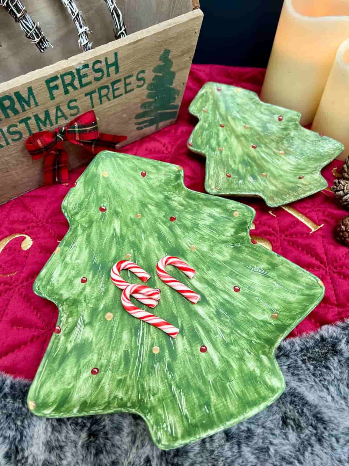 How To Paint a Ceramic Christmas Tree With Vintage Feel – Tea and ...