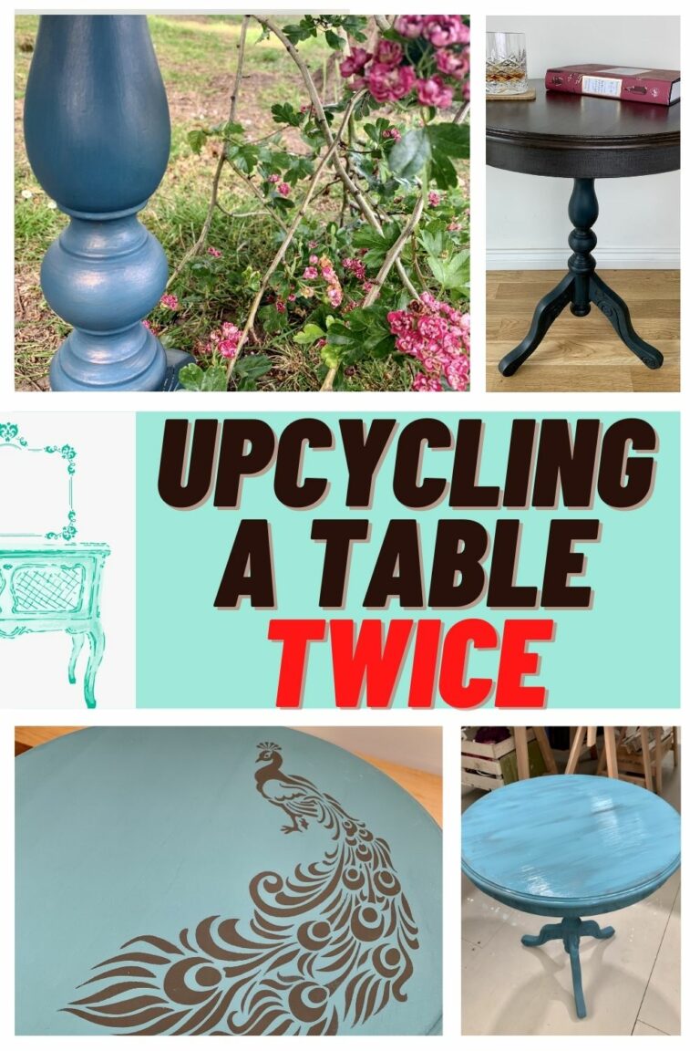 How to upcycle a small table for the second time – Tea and Forget-me-nots