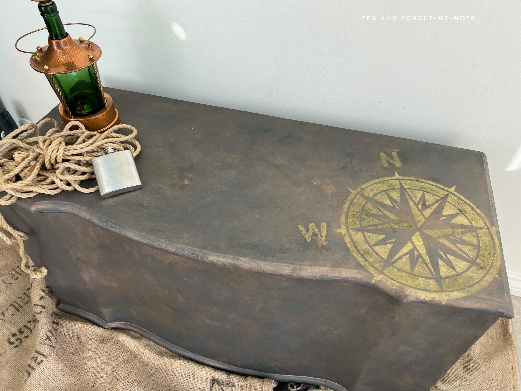How to upcycle an old wooden chest with chalk paint – Tea and Forget-me ...