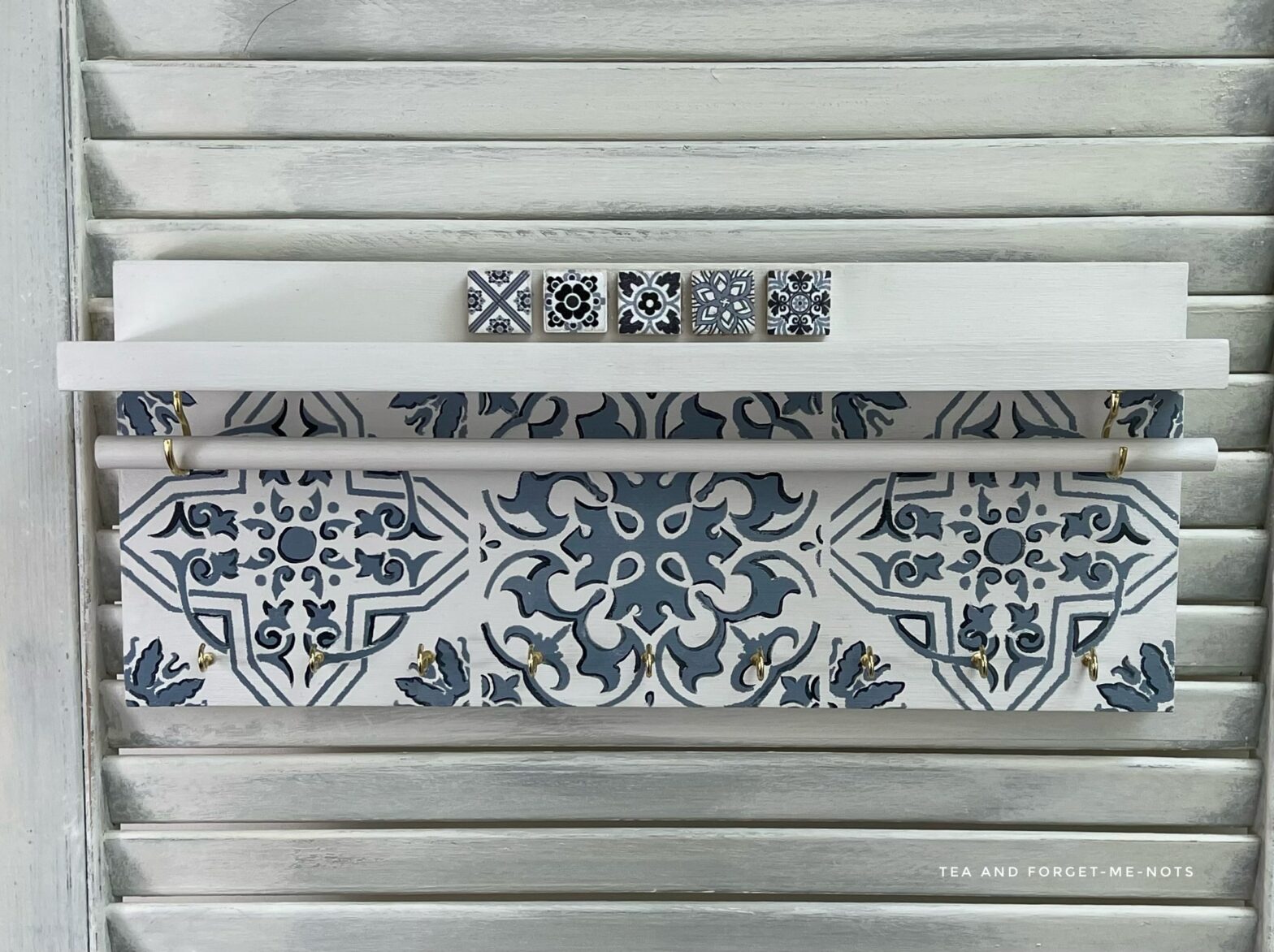 How to repurpose a CD rack into something beautiful – Tea and Forget-me ...