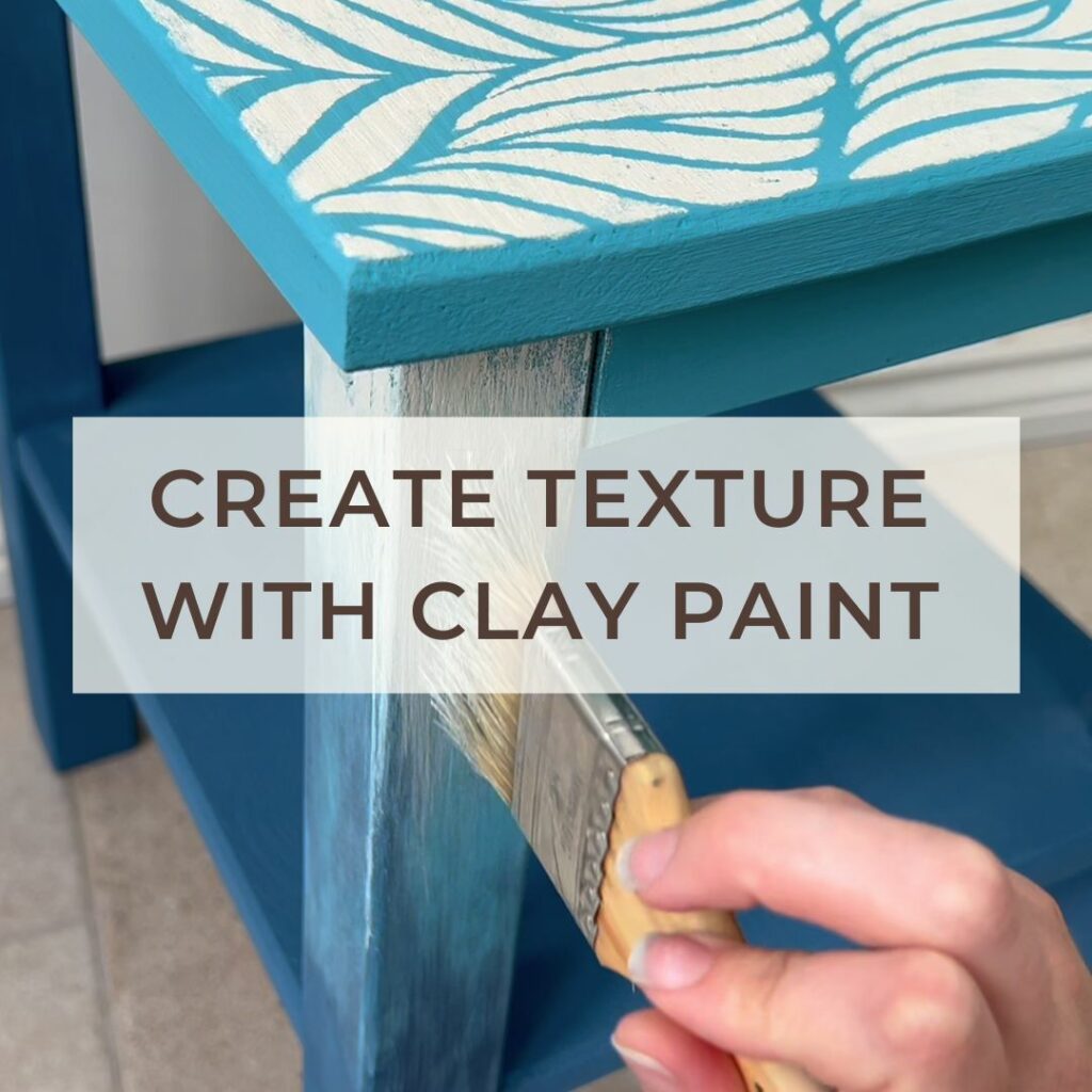 Tea and Forget-me-nots Create a beautiful textured look with clay paint