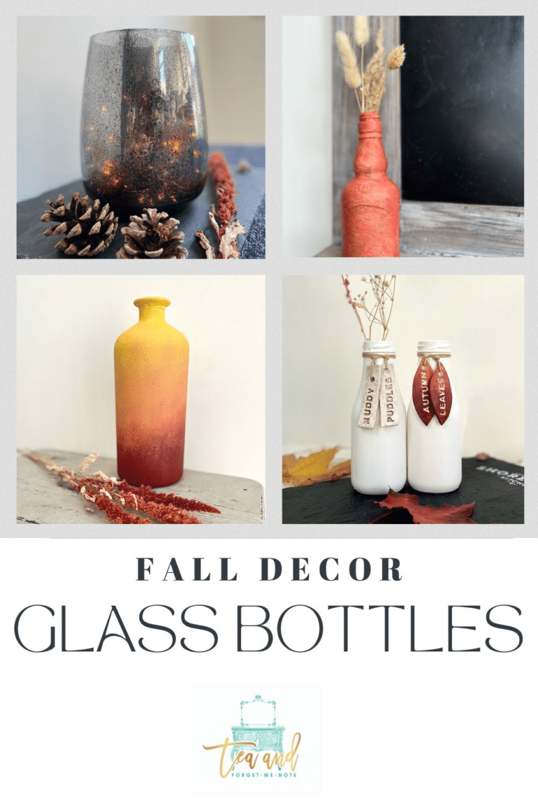7 Easy Ways to Paint Old Glass Bottles for Autumn Decor (Part 1) – Tea ...