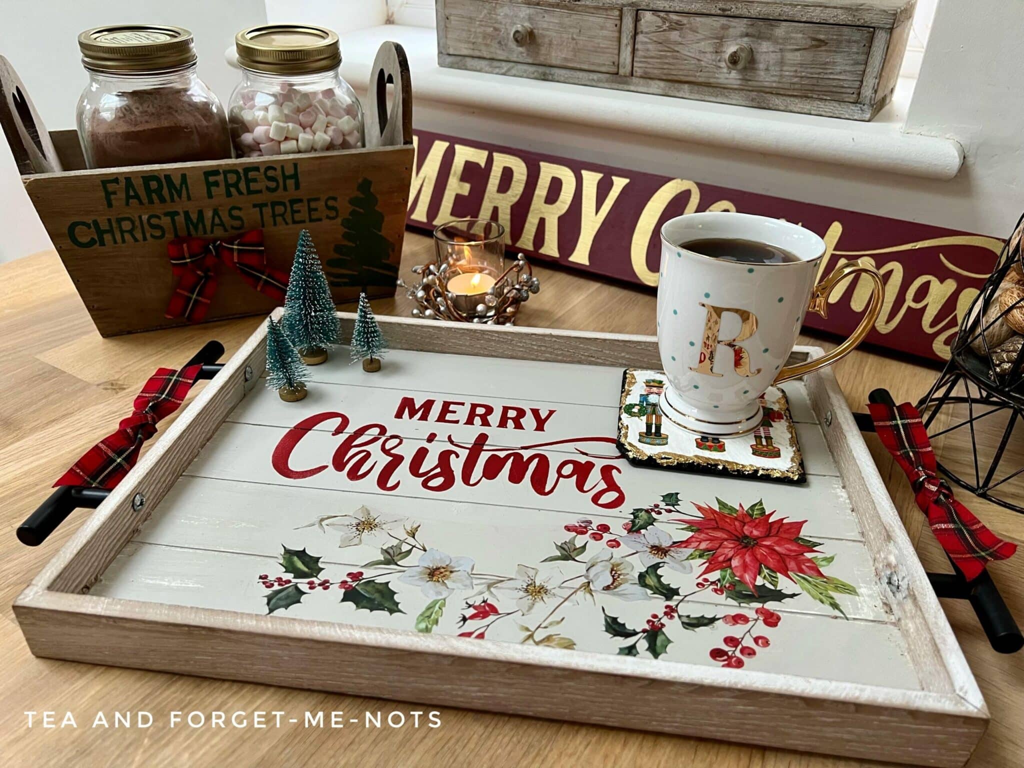 Easy Christmas Painting Ideas on Wood for Festive Home Decor – Tea and ...