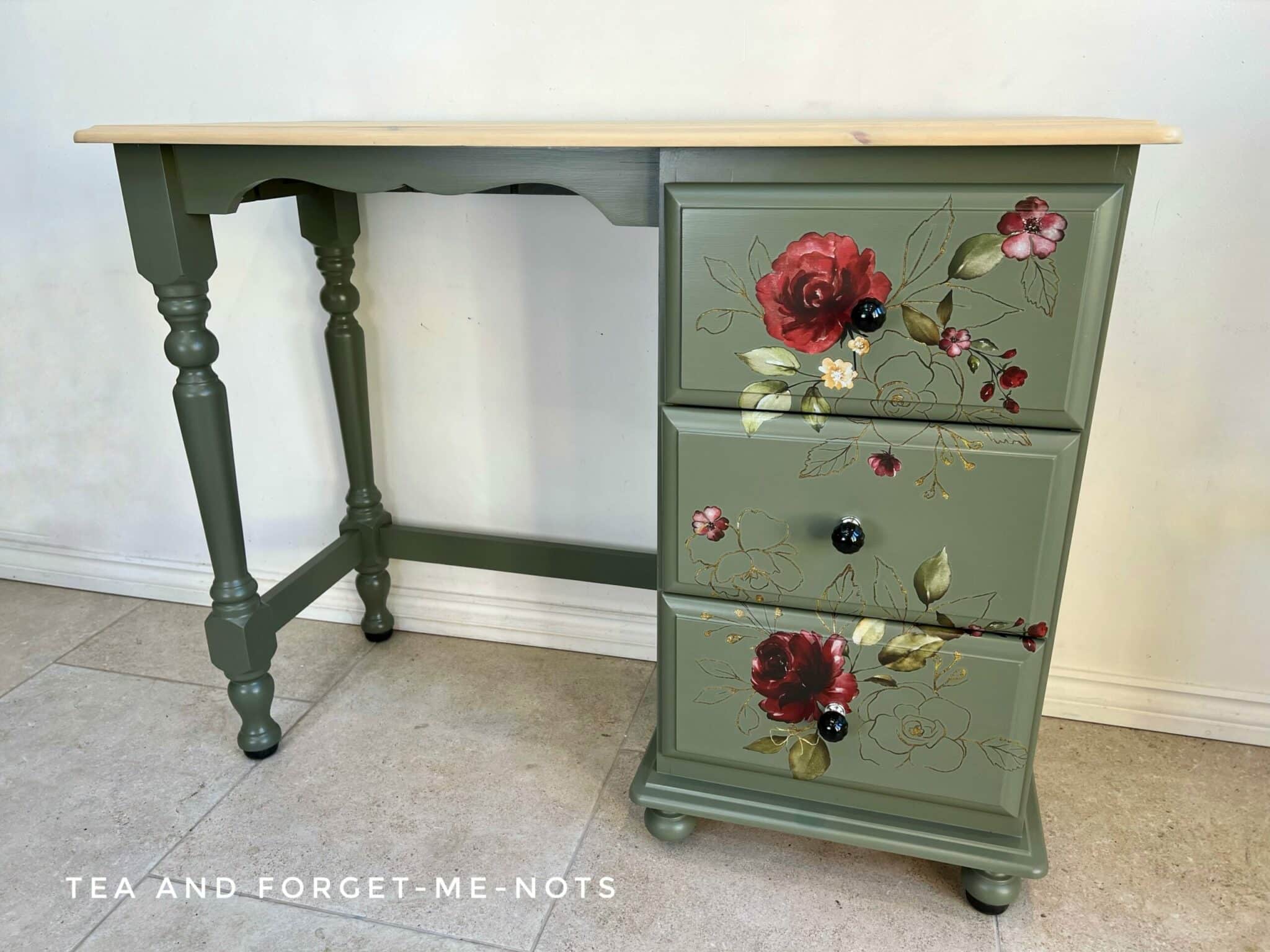 21 Pretty Ways to Use Rub On Transfers for Furniture Decor – Tea and ...
