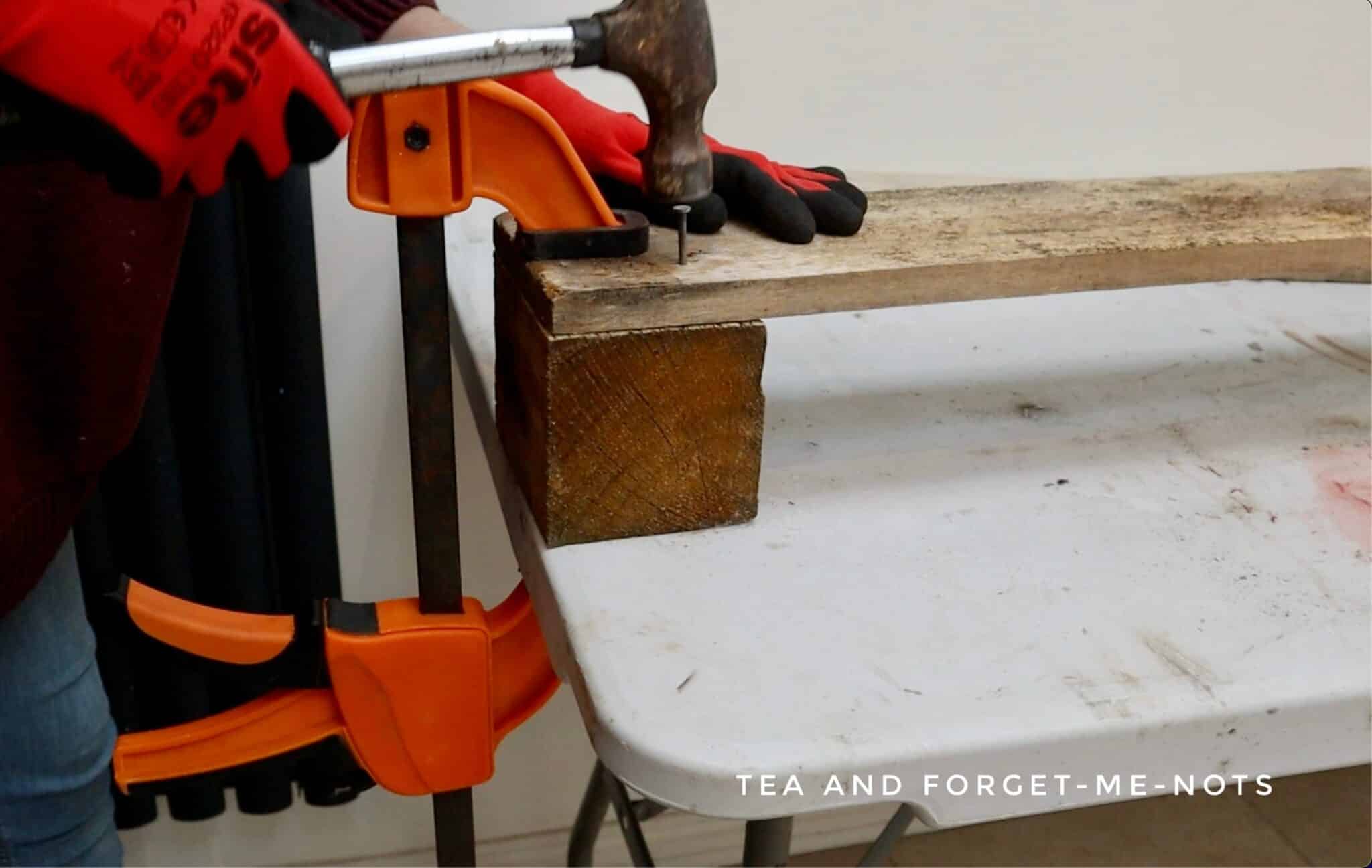 How to make an easy rustic pallet DIY shelf – Tea and Forget-me-nots