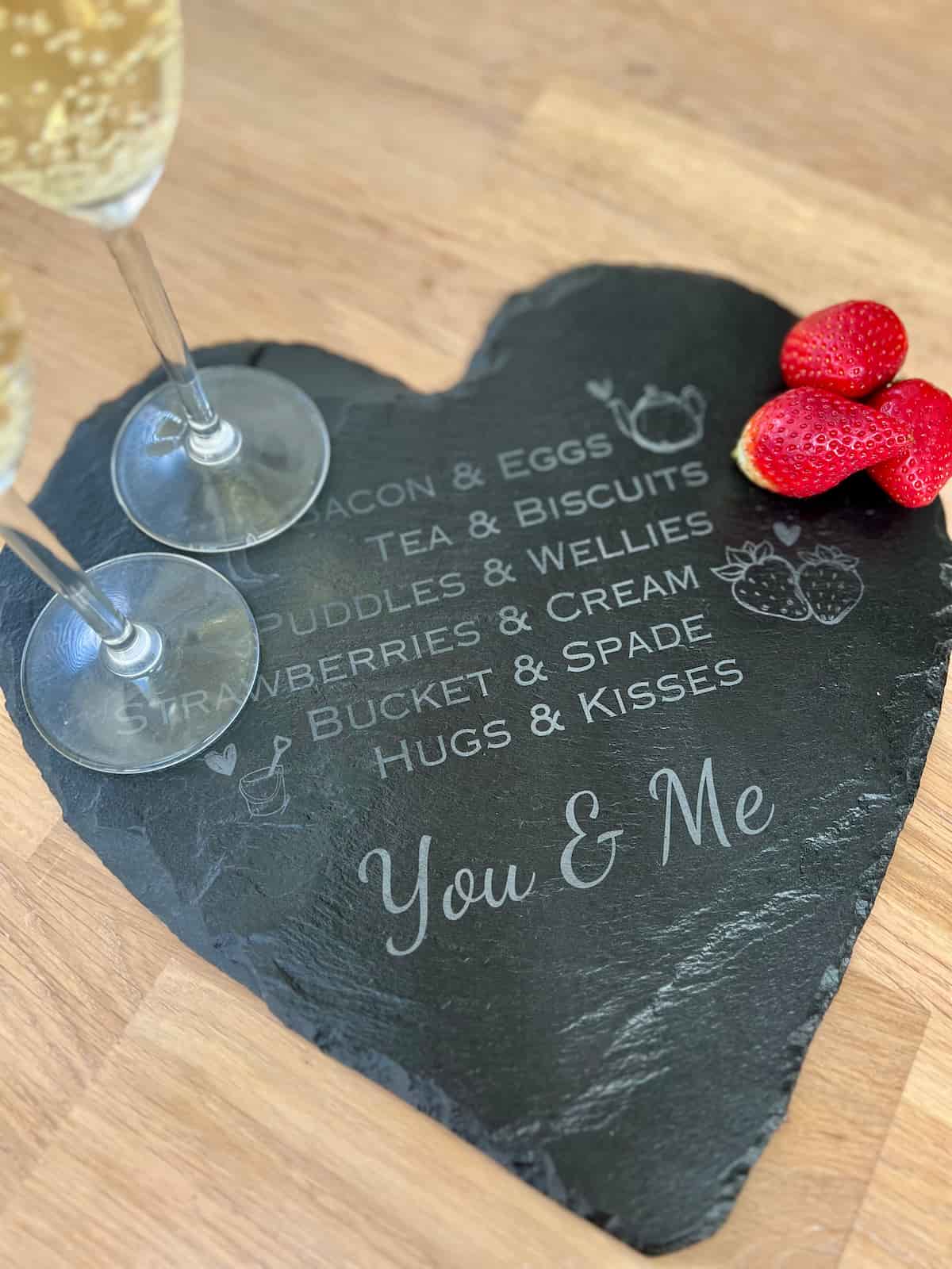 Laser Engraving Slate For DIY Valentine's Day Gift – Tea and Forget-me-nots