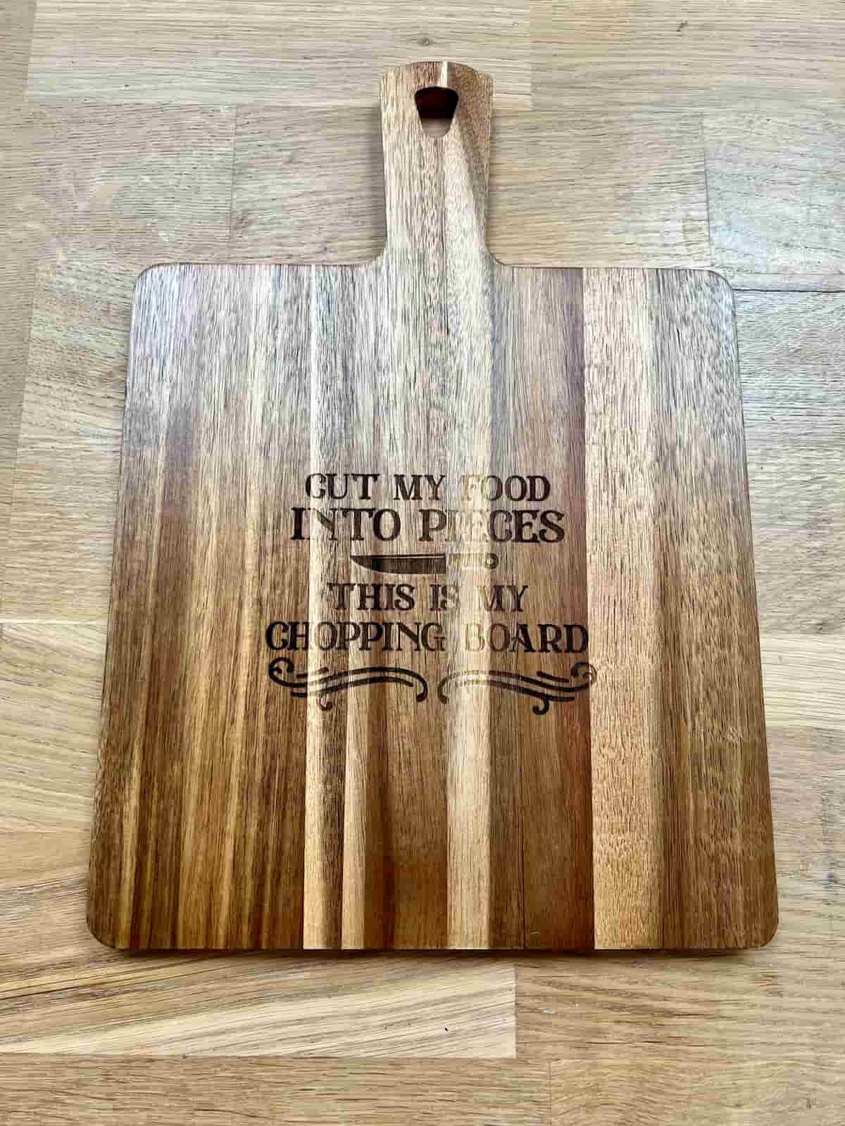 Personalised Laser Engraved Chopping Board for Custom Gift – Tea and ...