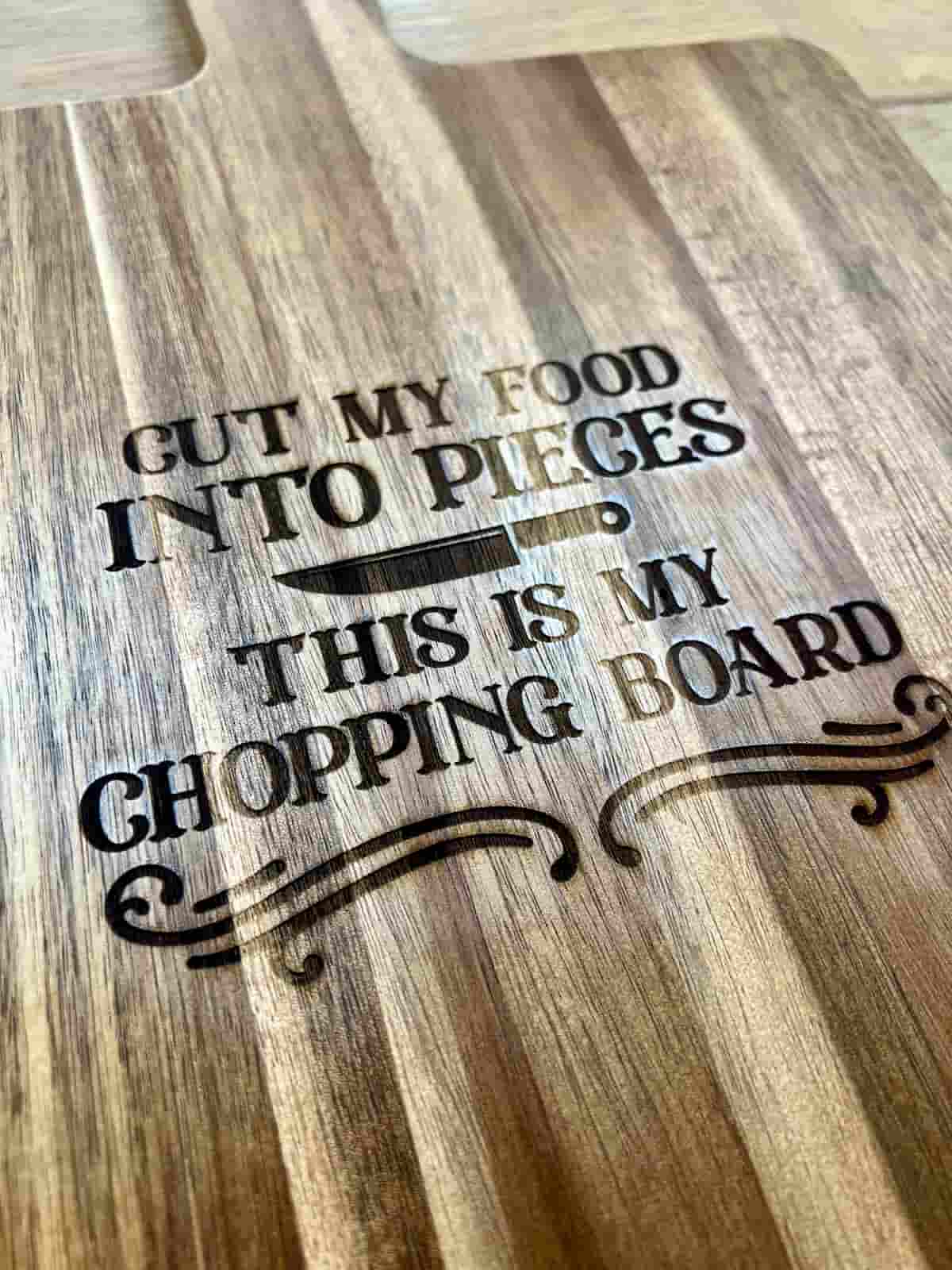 Personalised Laser Engraved Chopping Board for Custom Gift – Tea and ...