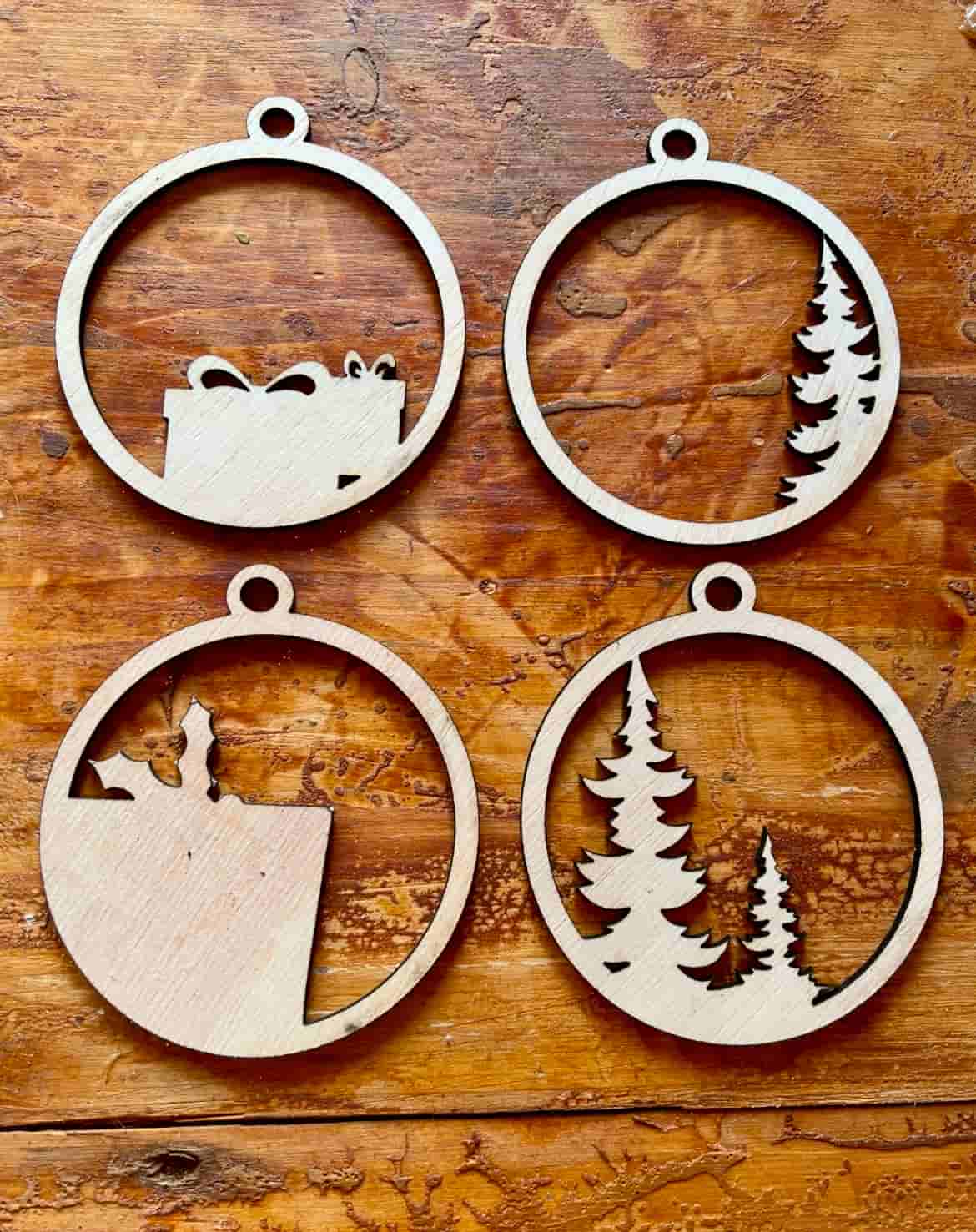 Create Custom Laser Cut Christmas Ornaments With Wood – Tea and Forget ...