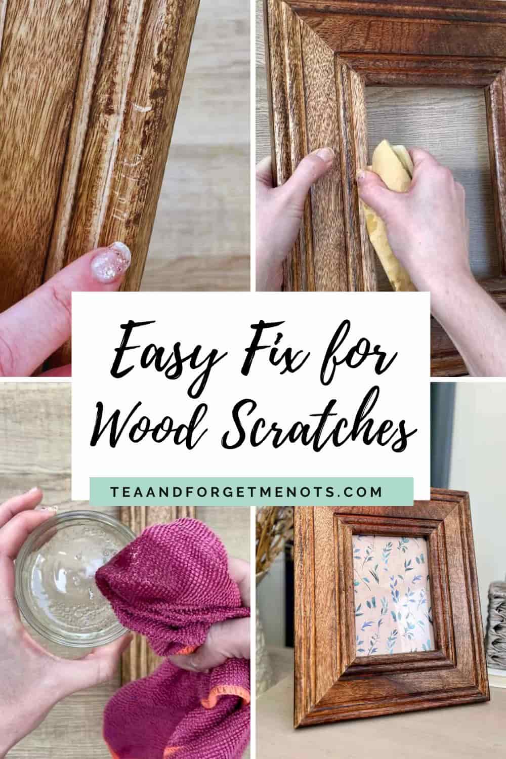 2 Easy Fixes for Scratches on Wooden Picture Frame – Tea and Forget-me-nots
