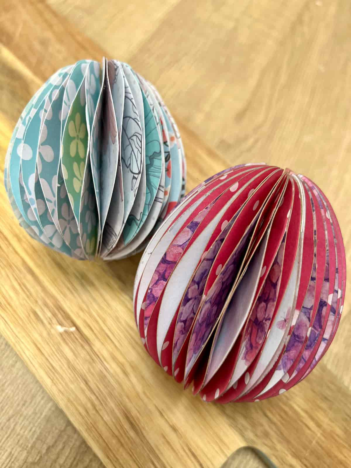 Pretty Paper Easter Egg Craft with Free Template – Tea and Forget-me-nots